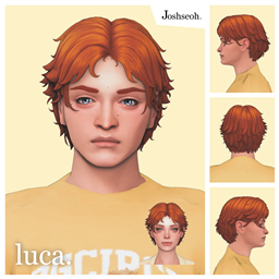 Luca Hair [JOSH JO_SE_OH] - The Sims 4 Create a Sim - CurseForge