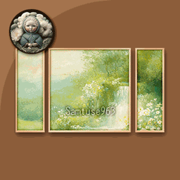 HQ Silent Morning Triptych #3 Sellable Extra E Samtuse963 - The Sims 4 Build / Buy - CurseForge