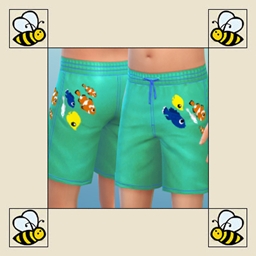 Boy Fish Swimshorts - Gallery - The Sims 4 Create a Sim - CurseForge