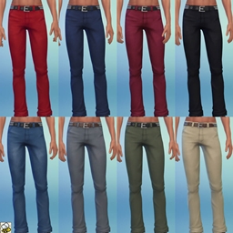 Male Skinny Unripped Base Game Jeans - The Sims 4 Create a Sim - CurseForge