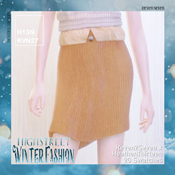 Girl's Fold Over Waistband Fur Side Slit Skirt - The Sims 4 Create a ...