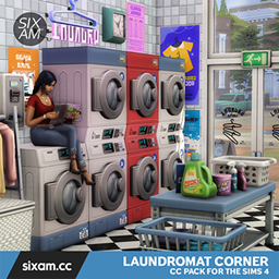 Laundromat Corner - The Sims 4 Build / Buy - CurseForge