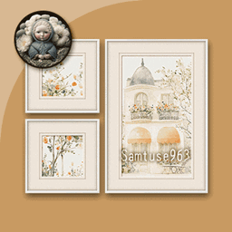 HQ Watercolor Landscape Painting 3 Piece Set #1 Sellable Extra F Samtuse963 - The Sims 4 Build ...