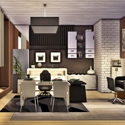 Download Contemporary - Office and Study Room 2 - The Sims 4 Mods ...