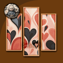 HQ Abstract Amour Triptych #2 Extra B Samtuse963 - Files - The Sims 4 Build / Buy - CurseForge