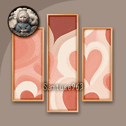 HQ Abstract Amour Triptych #3 Extra B Samtuse963 - Gallery - The Sims 4 Build / Buy - CurseForge