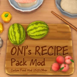 Oni's Recipe Pack_custom food mod de ONI en français - The Sims 4 ...