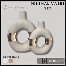 Minimal deco vases - set - The Sims 4 Build / Buy - CurseForge