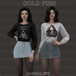GoldFish Casual Set - Files - The Sims 4 Create a Sim - CurseForge