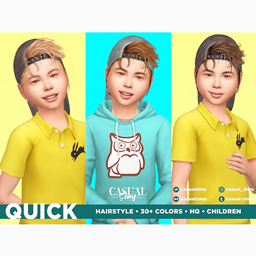 CasualSims - Quick Hairstyle for Children - The Sims 4 Create a Sim ...