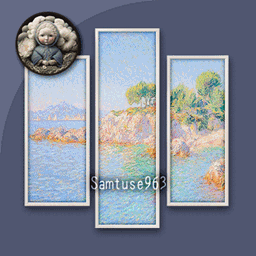 HQ Summer Beach Triptych #2 Sellable Extra B Samtuse963 - Files - The Sims 4 Build / Buy ...