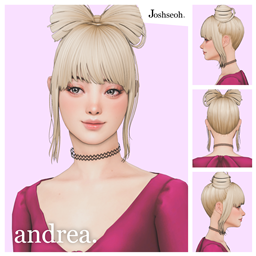 Andrea Hair V4 - The Sims 4 Create a Sim - CurseForge