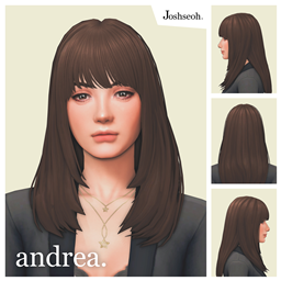 Andrea Hair V1 - The Sims 4 Create a Sim - CurseForge