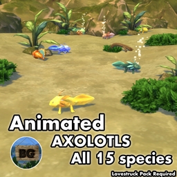 Animated Axolotl ~ Animal ~ Pet - Files - The Sims 4 Build / Buy ...