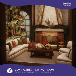 Cozy Cabin Collection - Living Room - The Sims 4 Build / Buy - CurseForge
