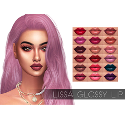 Kenzar - Lissa glossy lip - The Sims 4 Create a Sim - CurseForge