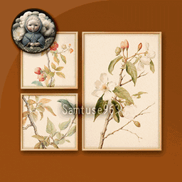 HQ Plant Color Sketch Painting 3 Piece Set #1 Extra F Samtuse963 - Dependents - The Sims 4 Build ...