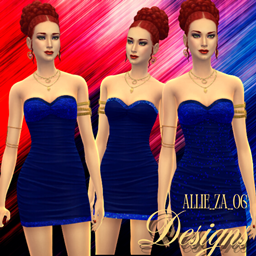 Lady in Blue - The Sims 4 Create a Sim - CurseForge