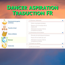 Mod Dancer aspiration par Kiara - Trad FR - The Sims 4 Translations ...