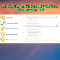 Mod Star News Anchor aspiration par Kiara - Trad FR - Files - The Sims ...