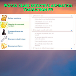 Mod World Class Detective aspiration par Kiara - Trad FR - Files - The ...