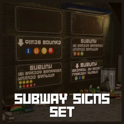 Subway Signs Set | Customize Your Signs or Choose Premades - The Sims 4 ...