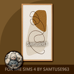HQ Minimalist Abstract Long Painting #1 Sellable Extra D Samtuse963 - The Sims 4 Build / Buy ...
