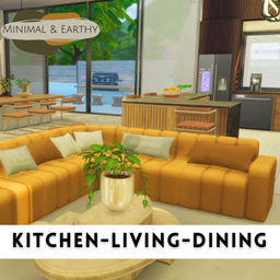 Minimal Earthy Living - The Sims 4 Rooms / Lots - CurseForge