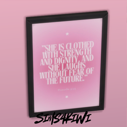 Pink Bible Verse Print - The Sims 4 Build / Buy - CurseForge