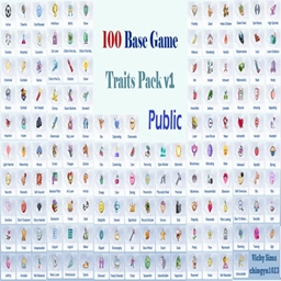 VickySims (chingyu1023) 100 BASE GAME TRAITS PACK V1.7 / translation ...