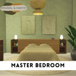 Minimal Earthy Master Bedroom - Gallery - The Sims 4 Rooms / Lots ...