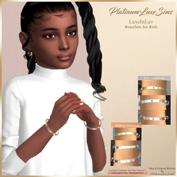 LuxeInLuv Bracelets ( Kids ) - The Sims 4 Create a Sim - CurseForge