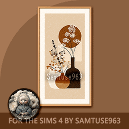 HQ Minimalist Vase Long Painting #1 Sellable Extra D Samtuse963 - The Sims 4 Build / Buy ...