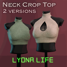 Neck Crop Top 2 versions - The Sims 4 Create a Sim - CurseForge