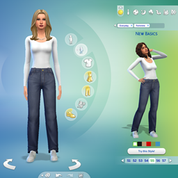 Custom Styled Look: New Basics - Gallery - The Sims 4 Create a Sim ...