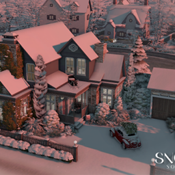 Snowflake-Christmas House - The Sims 4 Rooms / Lots - CurseForge