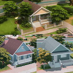 BG Starter Homes (no CC) - The Sims 4 Rooms / Lots - CurseForge