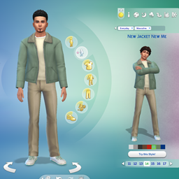 Custom Styled Look: New Jacket New Me - The Sims 4 Create a Sim ...