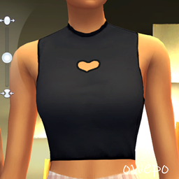 Heart Cut-Out Crop Top - The Sims 4 Create a Sim - CurseForge