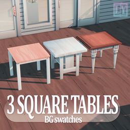 Square Tables - The Sims 4 Build / Buy - CurseForge