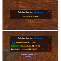 Splinter Counter - ZulgAuras - World of Warcraft Addons - CurseForge