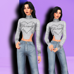 RAVE LONG SLEEVE & PRINTED TOP - The Sims 4 Create a Sim - CurseForge