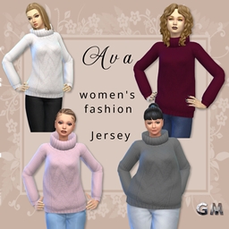 Ava jersey women's clothing - Ava jersey women's clothing - The Sims 4 ...