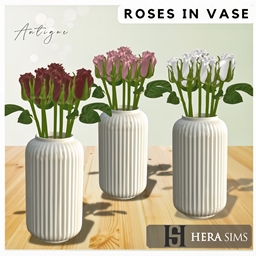 Antigue Roses in vase - set - The Sims 4 Build / Buy - CurseForge