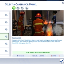 Fireman Career (active) by kiarasims4mods Translation into Spanish ...