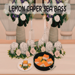 Lemon Caper Sea Bass By AlwaysJustJay / Translated to Spanish by ...