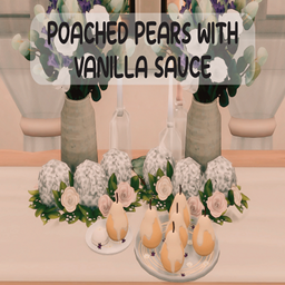 Install Poached Pears with Vanilla Sauce By AlwaysJustJay / Translated ...