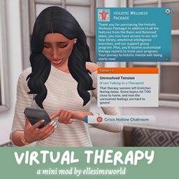 Virtual Therapy Mini Mod By Ellesimsworld / Translated to Spanish by ...
