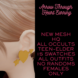 Arrow Through The Heart Earring - The Sims 4 Create a Sim - CurseForge