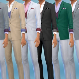 Male Chic Suit Haul - File - The Sims 4 Create a Sim - CurseForge